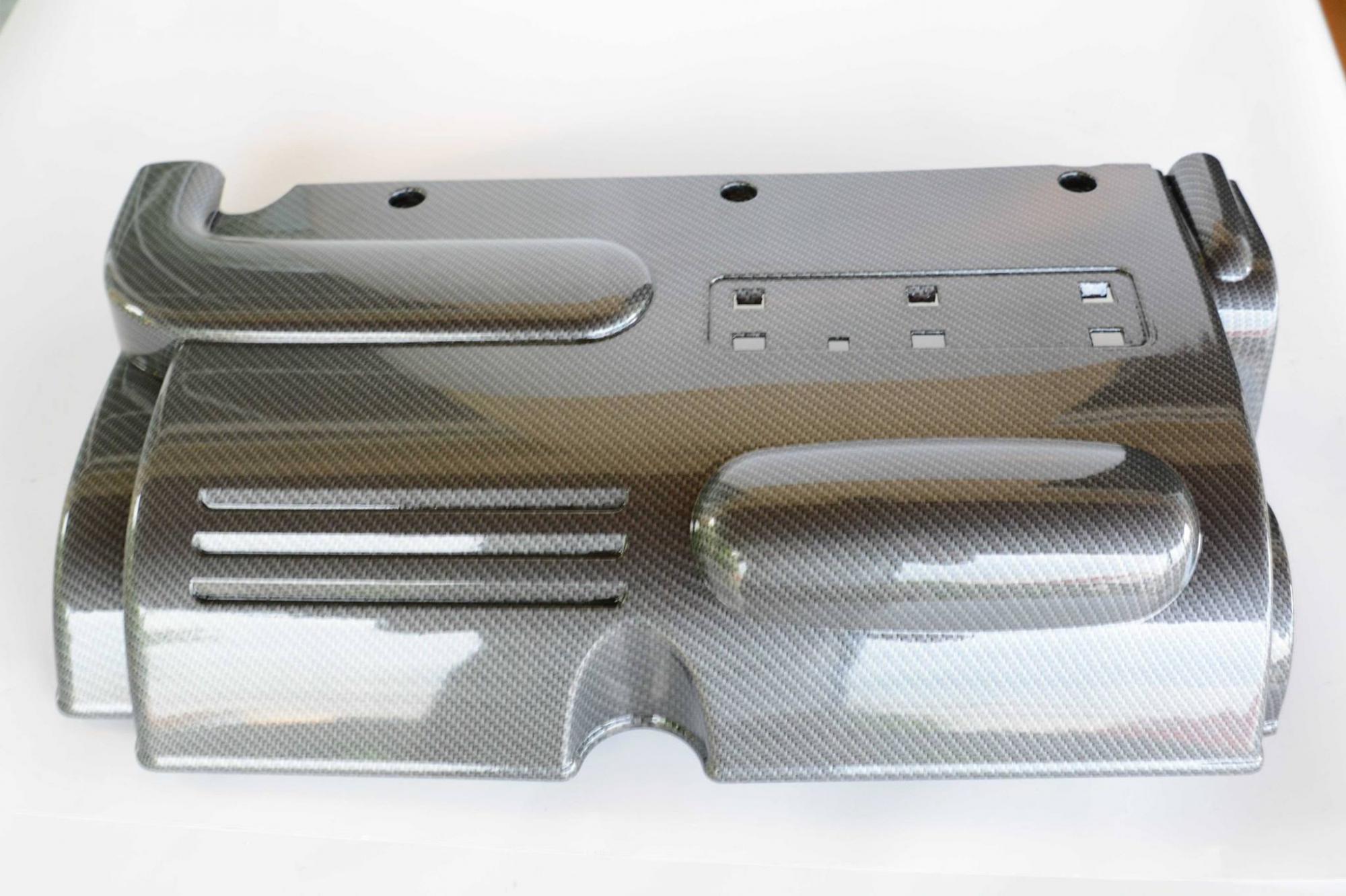 A-Zperformance | A-Zperformance Carbon-Silver Engine Cover SAAB 9-3 1.8 ...