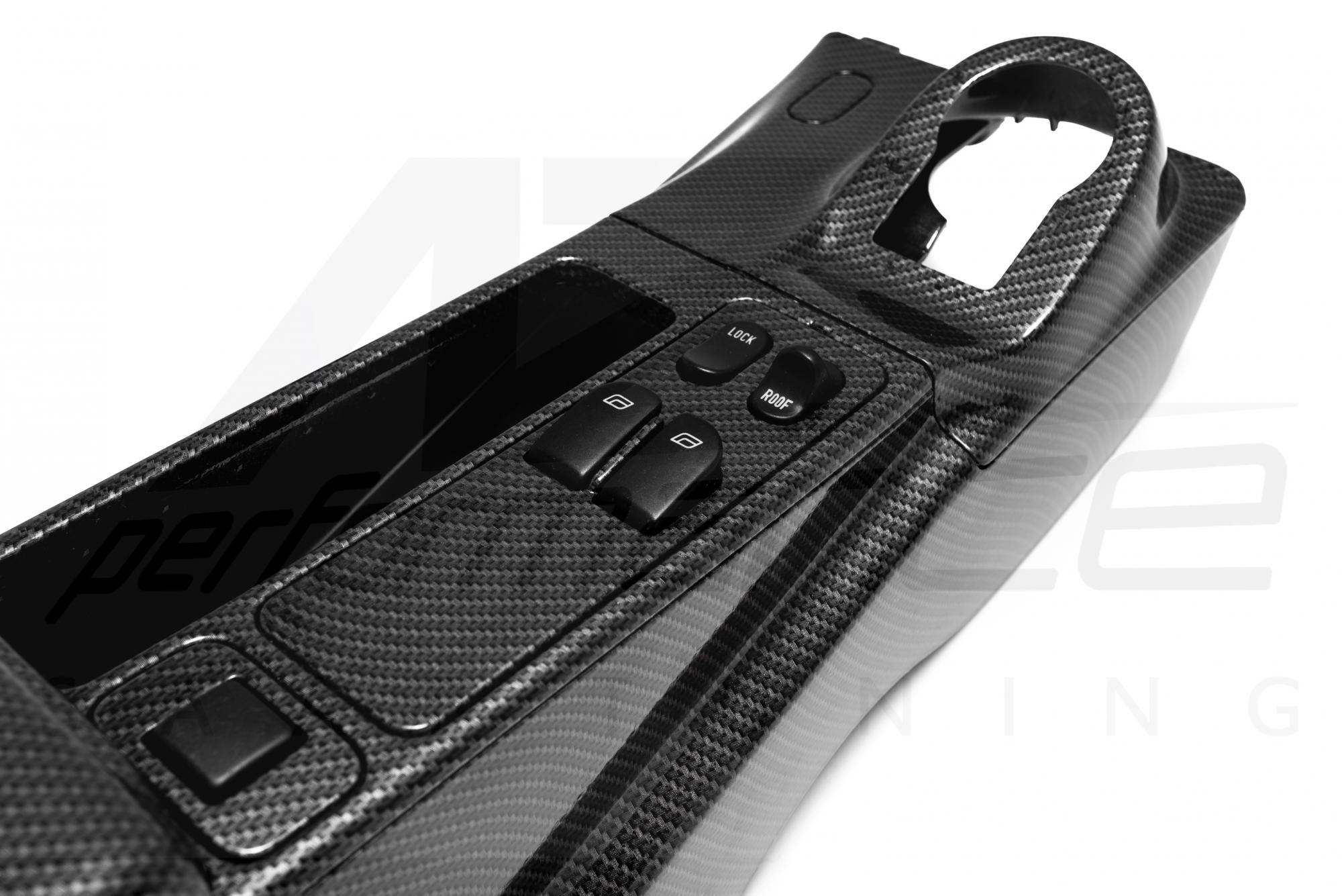 A-Zperformance | Shiny Carbon-Silver ignition center console with ...